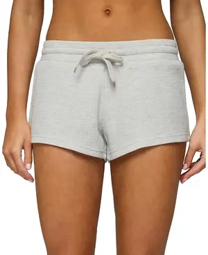 EDIKTED Balla Waffle Shorts - Light-gray-melange