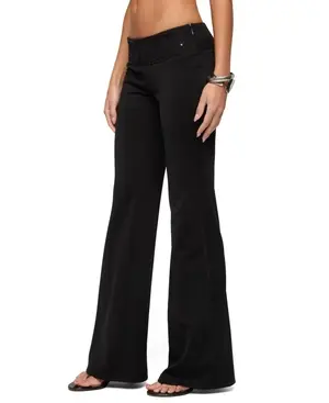 EDIKTED Katalia Sequin Flared Pants