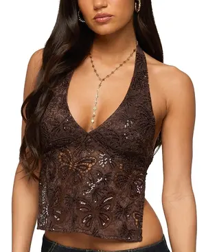 Butterfly Sequins Tops