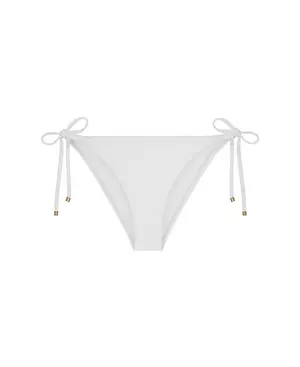 VITAMIN A Elle Tie Side Bikini Bottom - White