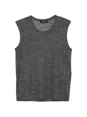 Barbara Bui Sleeveless Crew Neck Vest
