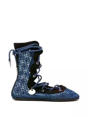 KIKO KOSTADINOV Sapphire Lace-up Mesh Boots