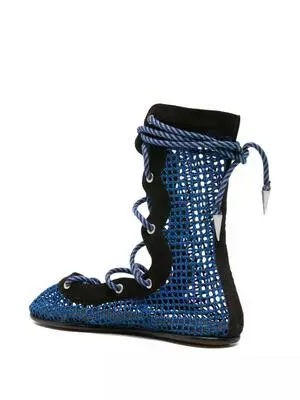 KIKO KOSTADINOV Sapphire Lace-up Mesh Boots