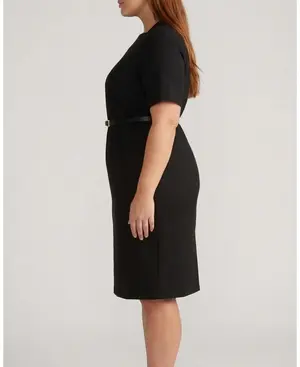 Universal Standard Envelope Neck Ponte Dress - Black