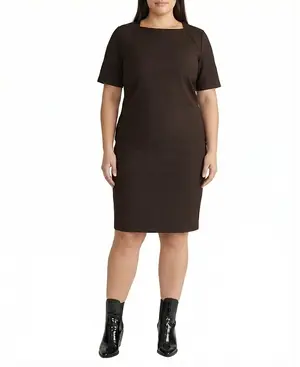 Universal Standard Envelope Neck Ponte Dress - Espresso