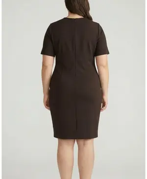 Universal Standard Envelope Neck Ponte Dress - Espresso