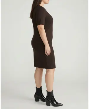 Universal Standard Envelope Neck Ponte Dress - Espresso