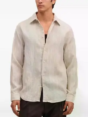 Nn07 Enzo Striped Long-sleeve Shirt