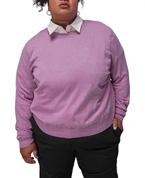 WILDFANG Plus The Everyday Crew Neck Sweater - Mauve