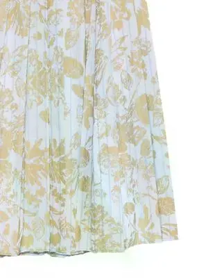 Antonio Marras Floral Print Pleated Midi Skirt