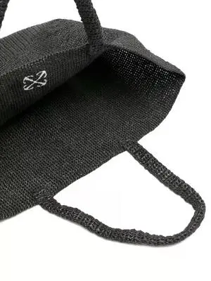 Off-White Jitney Woven Design Tote Bag