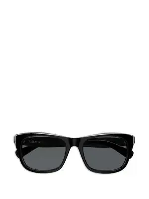 Valentino Garavani Vlogo Square-frame Sunglasses - Black