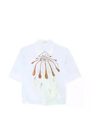 Dorothee Schumacher Embroidered Collar Shirt - Blue