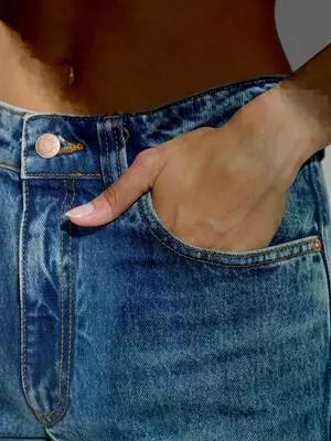 Emporio Armani J4j Logo-patch Wide-leg Jeans