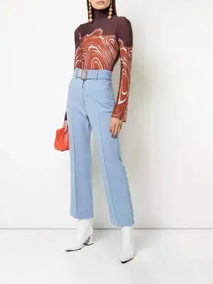 ELLERY Abstract-print Roll-neck Top