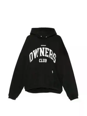 REPRESENT Owners Logo-print Hoodie - Black