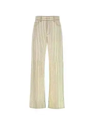 Fendi Long Striped Jeans