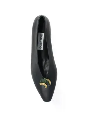 JIMMY CHOO Margot Embellished Ballet Flats
