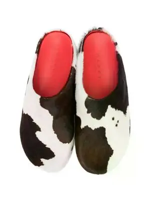Marni Cow-print Mules