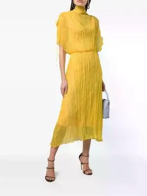 ELLERY Crinkled Midi Dress