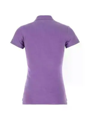 Polo Ralph Lauren Embroidered Piqué Polo Shirt - Purple