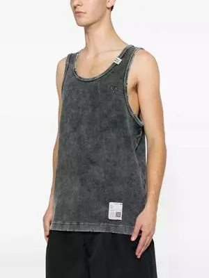 Mihara Yasuhiro Distressed Waffle-knit Tank Top