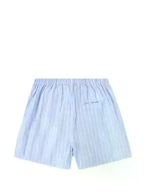 SPORTY & RICH Striped Cotton Shorts