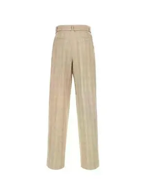 Iceberg Belted Check-pattern Trousers
