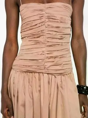 Tove Amina Ruched Bodice Midi Dress