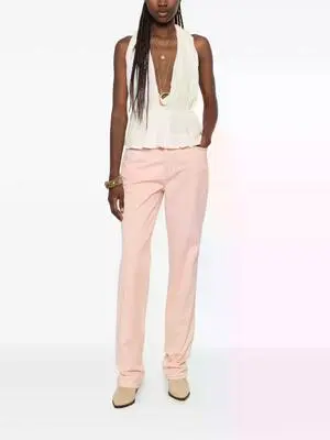 Roberto Cavalli 2000s Logo Patch Trousers - Pink