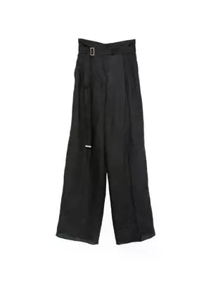 Max Mara Materia Belted Palazzo Pants