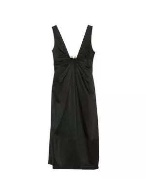 Cult Gaia Ebisu Ring Detail Midi Dress - Black