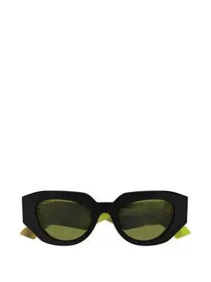 Gucci Geometric-frame Sunglasses - Black