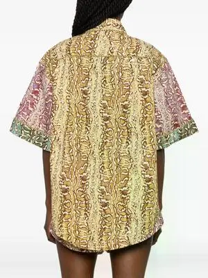 ALEMAIS Alemas Varna Snake-print Shirt