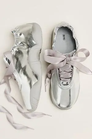 Jw Pei Flavia Ballerina Sneakers - Silver