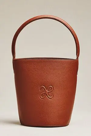 Maeve Faux Leather Bucket Bag With Top Handle