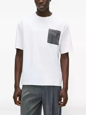 Karl Lagerfeld Pinstripe-pocket T-shirt