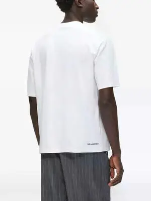 Karl Lagerfeld Pinstripe-pocket T-shirt