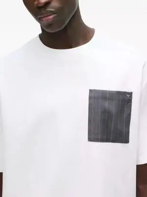 Karl Lagerfeld Pinstripe-pocket T-shirt
