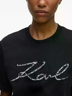 Karl Lagerfeld Signature Bouclé T-shirt