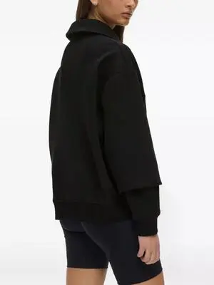 Karl Lagerfeld Logo-print Quarter-zip Sweater