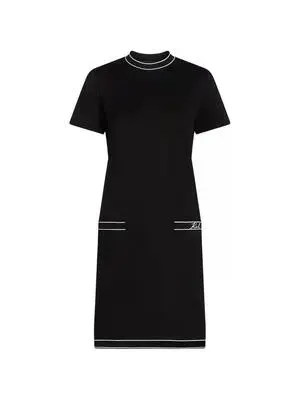 Karl Lagerfeld Logo-embroidered Mini Dress