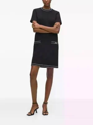 Karl Lagerfeld Logo-embroidered Mini Dress