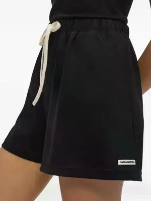 Karl Lagerfeld Logo-patch Drawstring Shorts