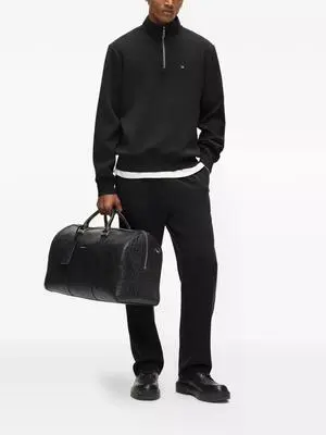 Karl Lagerfeld Quarter-zip Logo Plaque Sweatshirt
