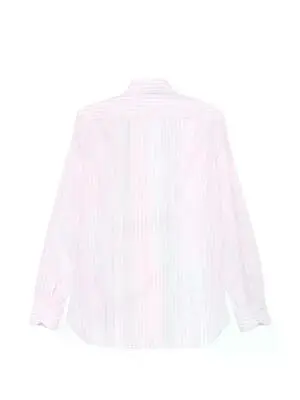 LUIGI BORRELLI Striped Long-sleeve Shirt - Pink