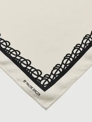BY MALENE BIRGER Olla Silk Scarf - Soft White