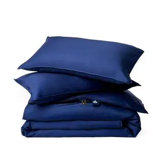 CANADIAN DOWN & FEATHER COMPANY Duvet Cover Set With Three Sided Zipper, Full / Double Whale - Blue