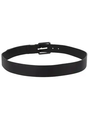 DIESEL® Leather Belt With Logo Detail