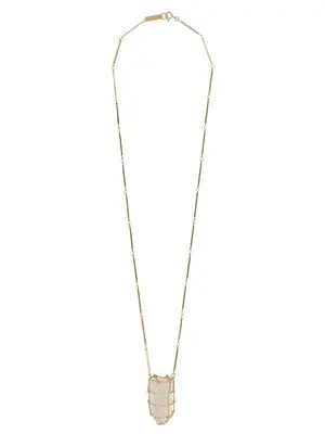 ISABEL MARANT ÉTOILE Isabel Marant Rock Crystal Pendant Necklace